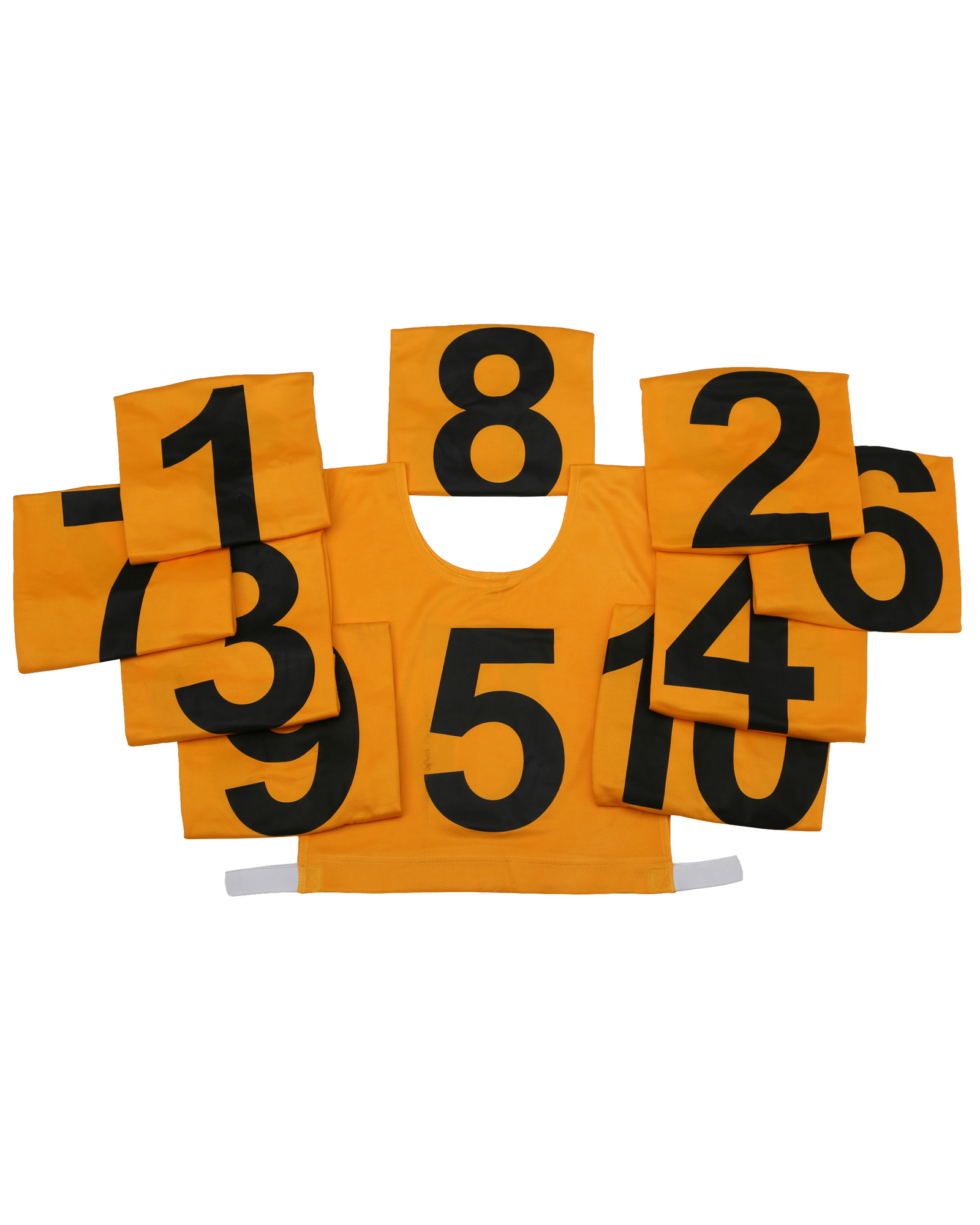 Set of Numbered Bibs 1-10 (2 side print) – SGS