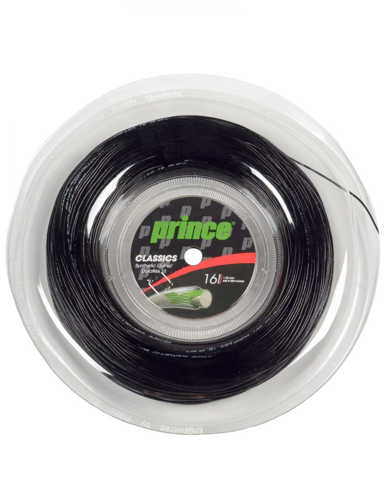 Prince Synthetic Gut w/Duraflex 16g Tennis String 200m Reel – SGS