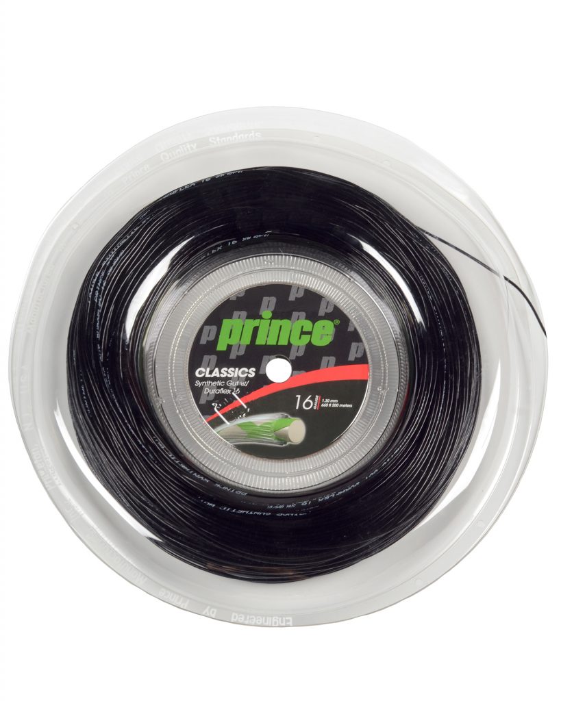 Prince Synthetic Gut w/Duraflex 16g Tennis String 200m Reel – SGS