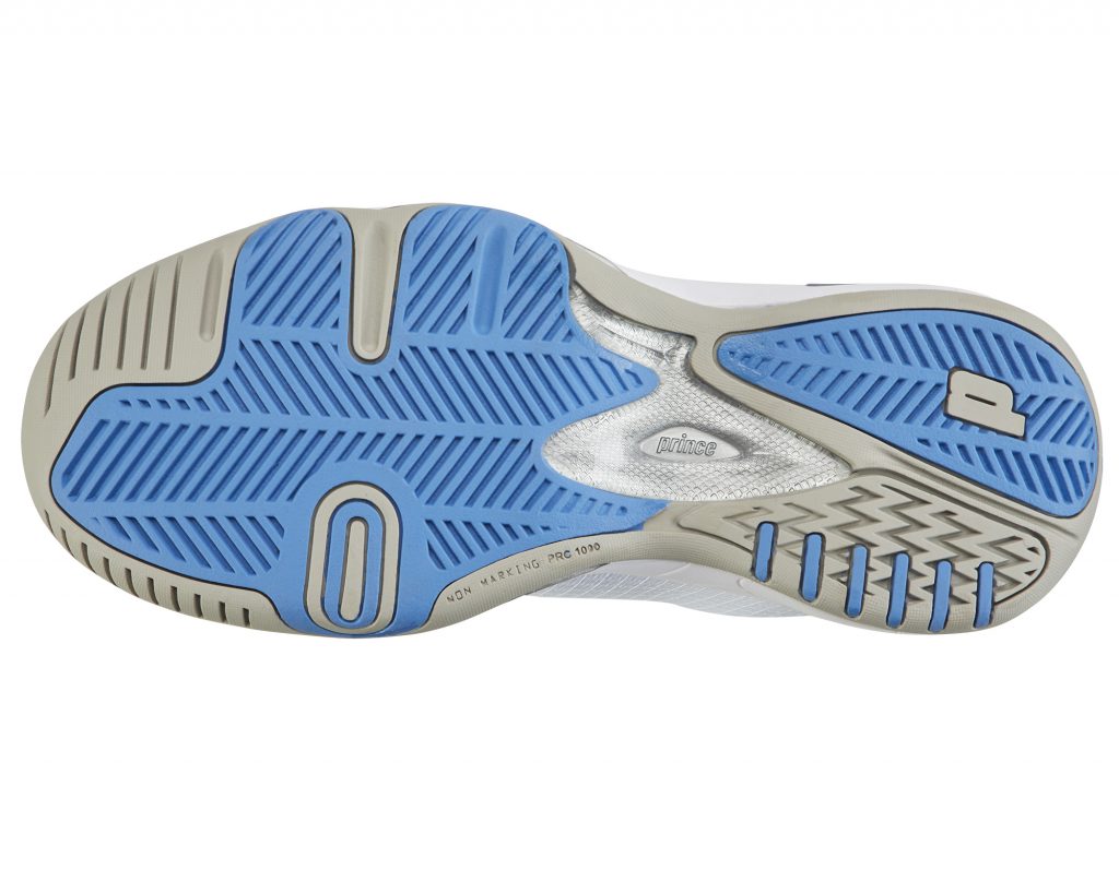 Prince Womens T22.5 White/Blue Tennis Shoe – SGS